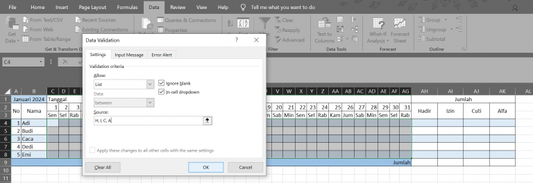 Cara Membuat Absensi di Microsoft Excel Mudah dan Otomatis – Hrdpintar
